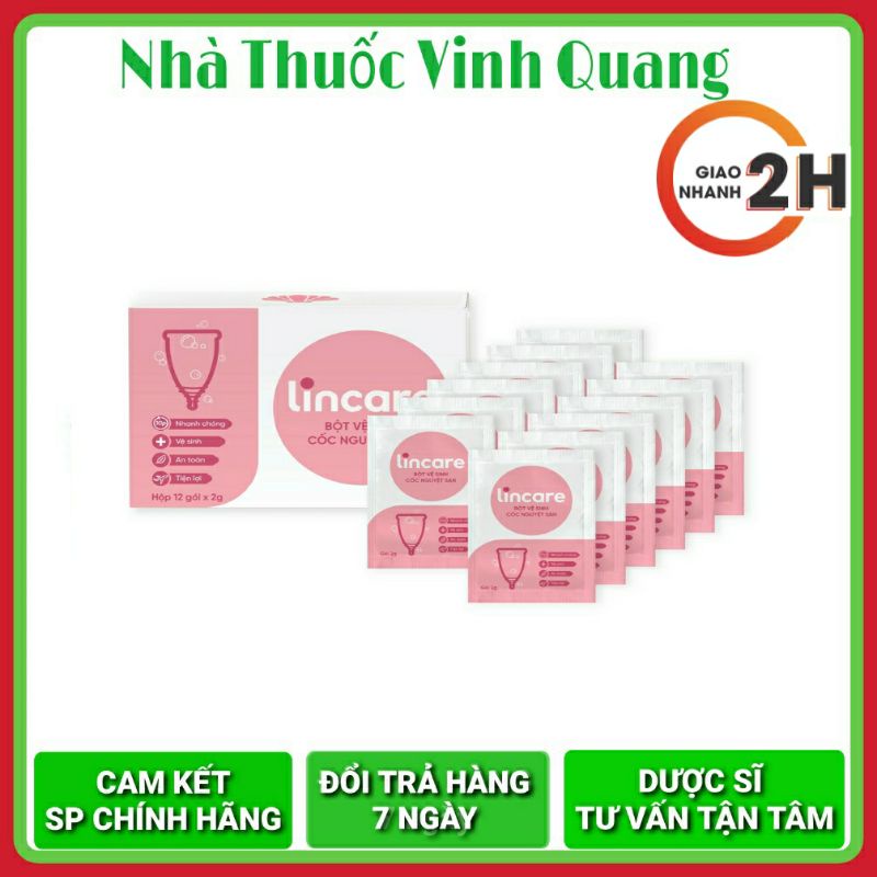 Bột vệ sinh tiệt trùng Cốc nguyệt san Lincare Chính Hãng | Shopee Việt Nam