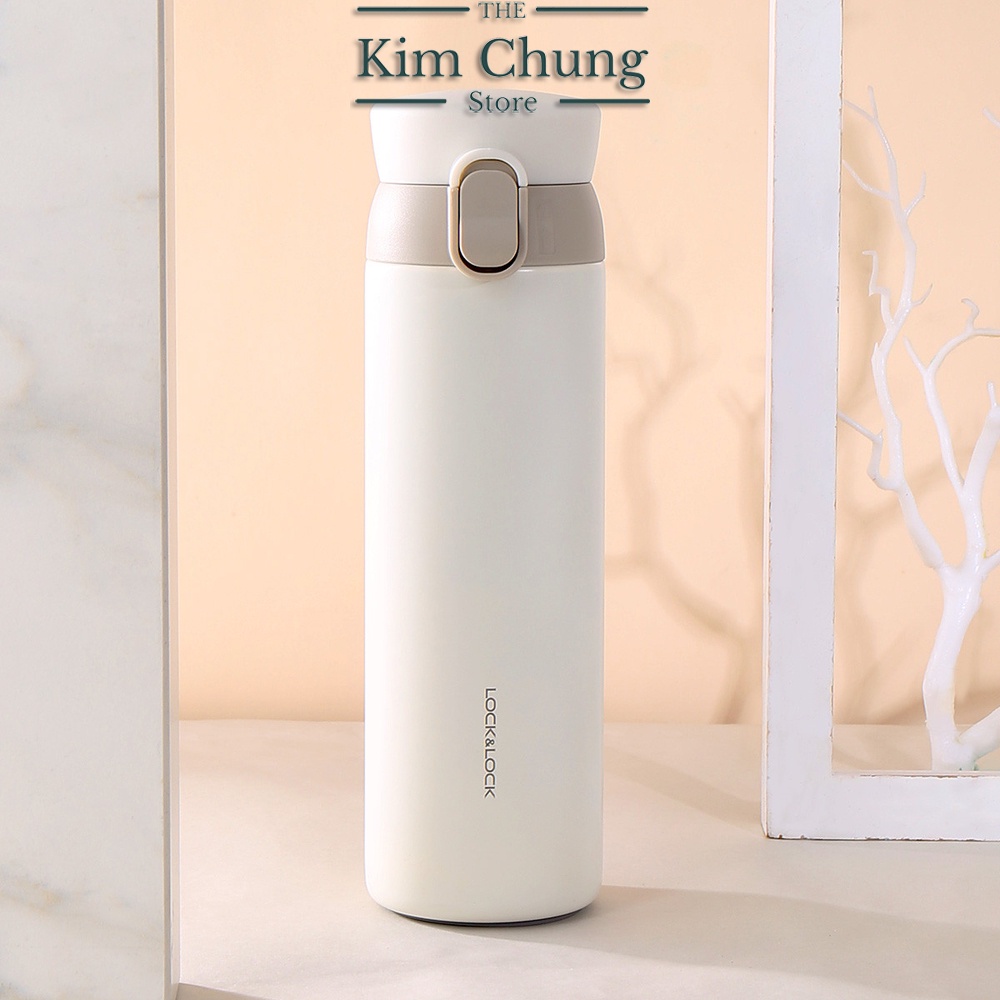 Bình giữ nhiệt Lock&Lock Wannabe One Touch LHC3240 WHT 450ml Inox316 ...