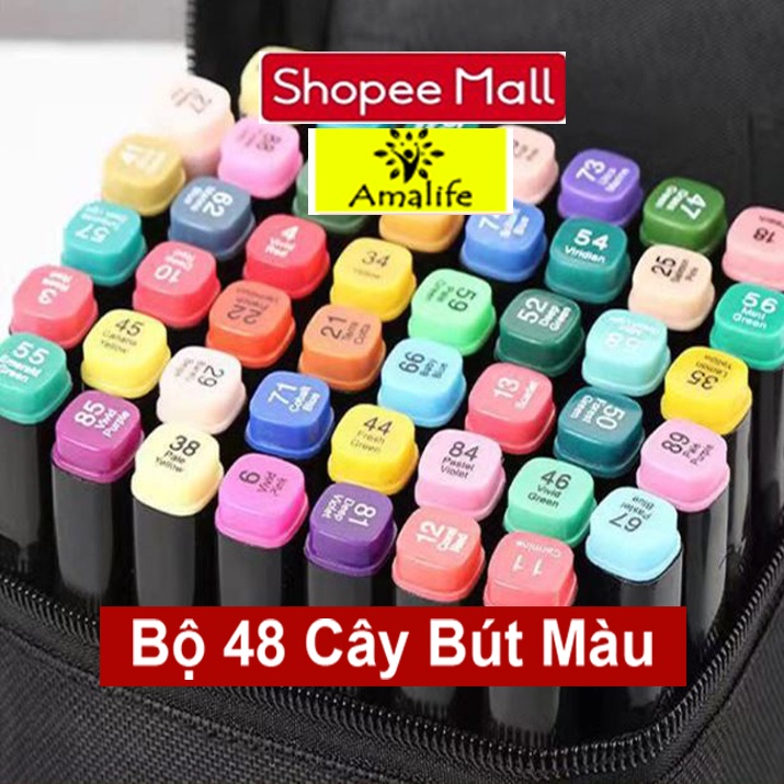 Bộ 48 Bút Màu Dạ Maker Touch 2 Đầu Họa Cụ Để Vẽ Tranh, Tô Màu, Vẽ Anime ...
