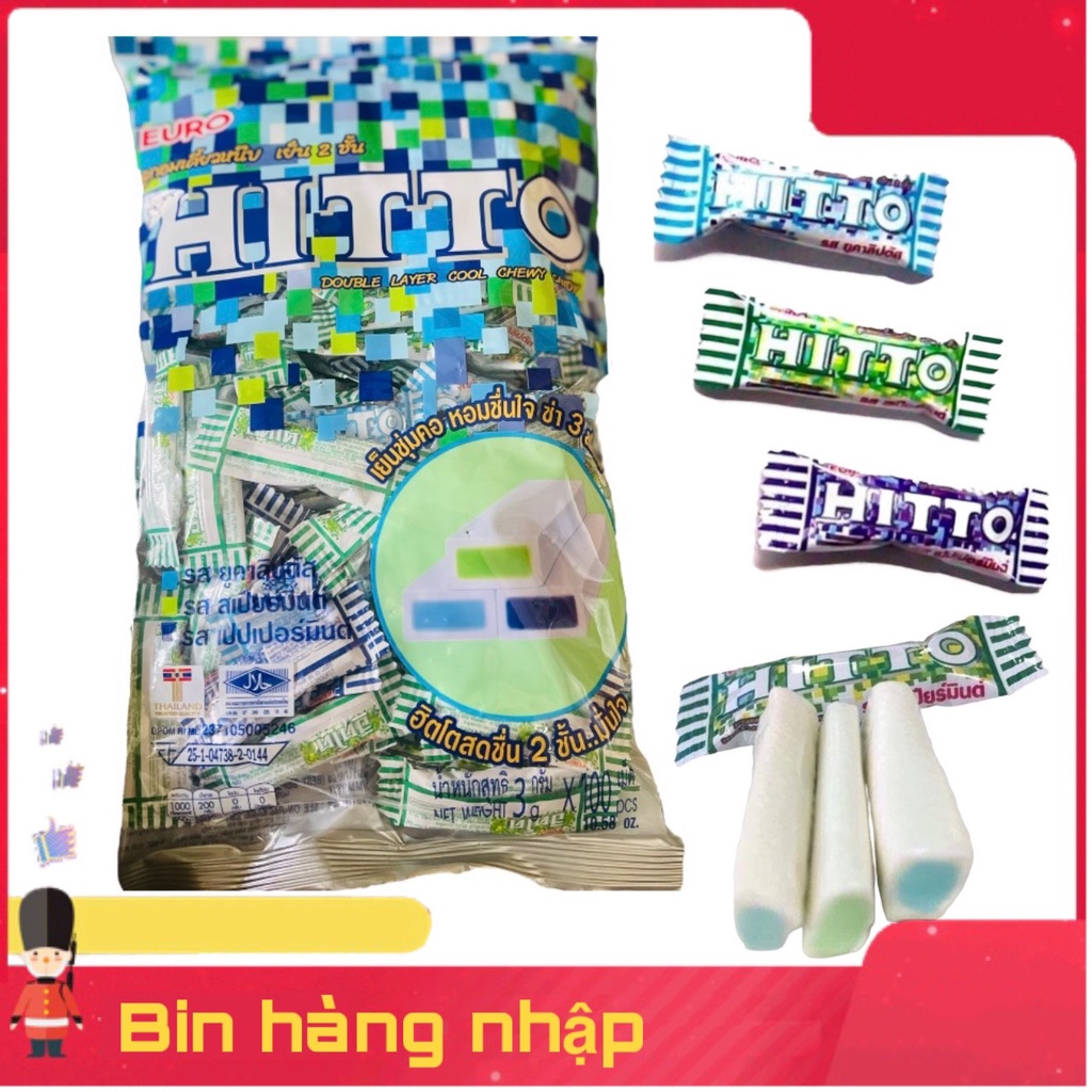 100 viên Kẹo hitto bạc hà thái lan 300gram | Shopee Việt Nam