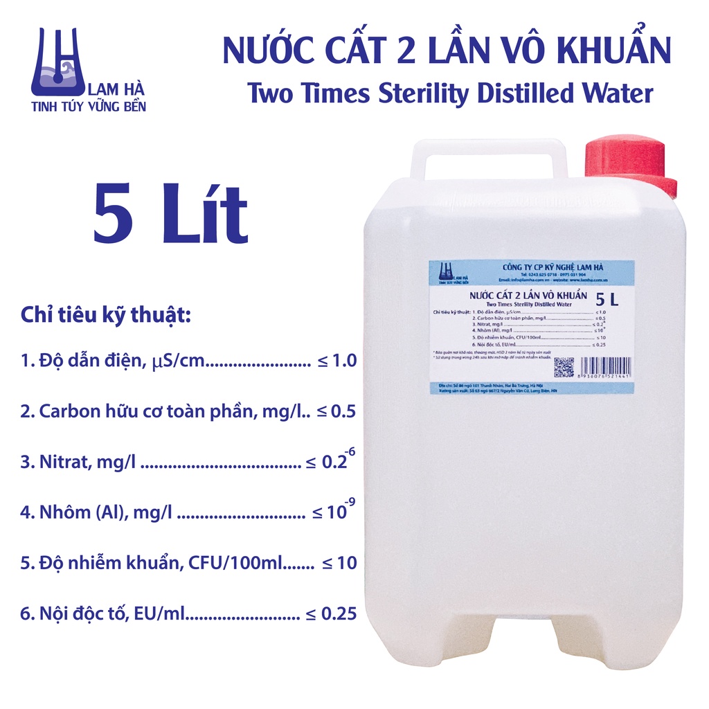 Nước cất tinh khiết can 5l | Shopee Việt Nam