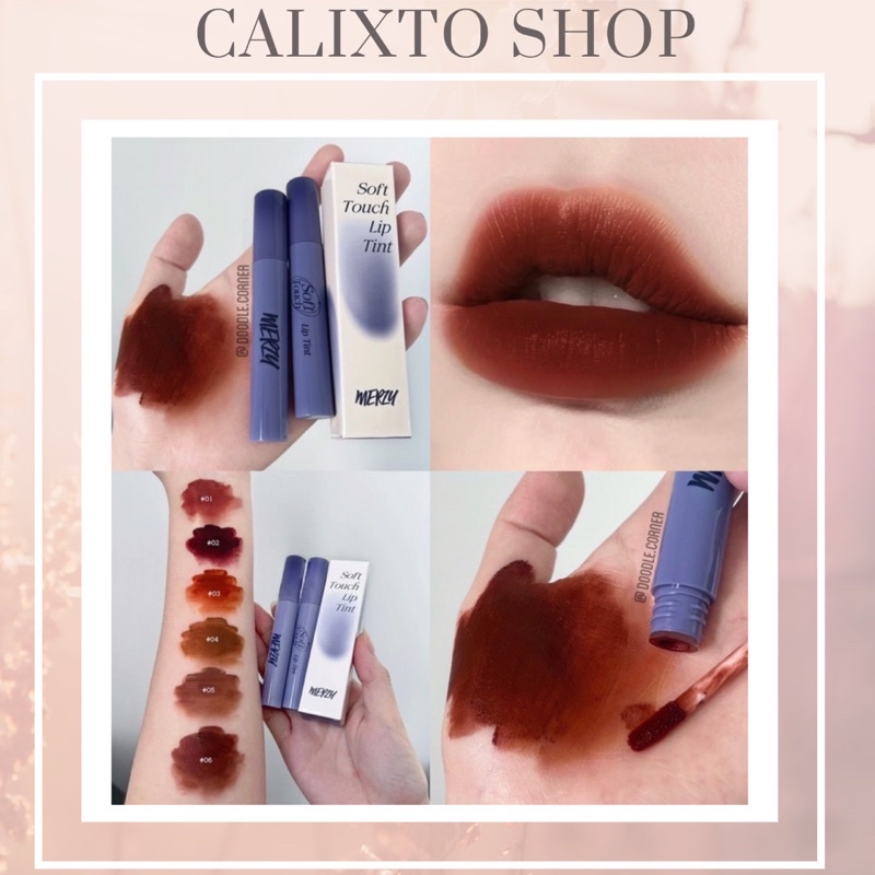 Son kem Merzy Soft Touch Lip Tint 2022 | Shopee Việt Nam