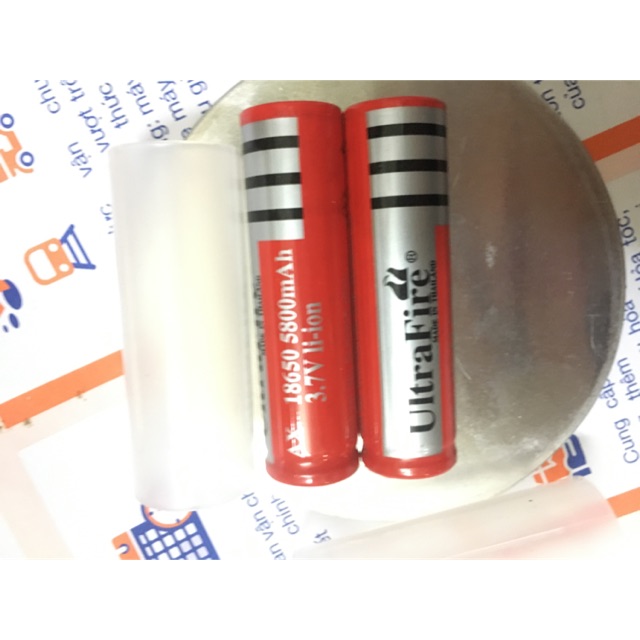 Pin sạc 18650 (3.7V) ultrafire 18650 dung lượng cao 4800mAh | Shopee ...