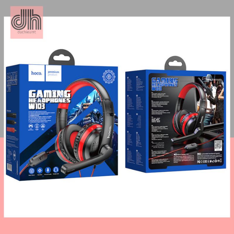 Tai nghe chụp tai gaming có mic Hoco W103 | Shopee Việt Nam