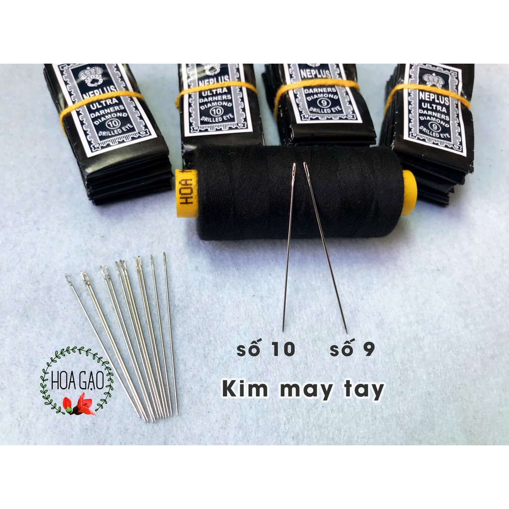 Kim khâu tay, kim may tay gói 13 cây GKM1 kim lỗ to 8,9,10 dụng cụ may ...