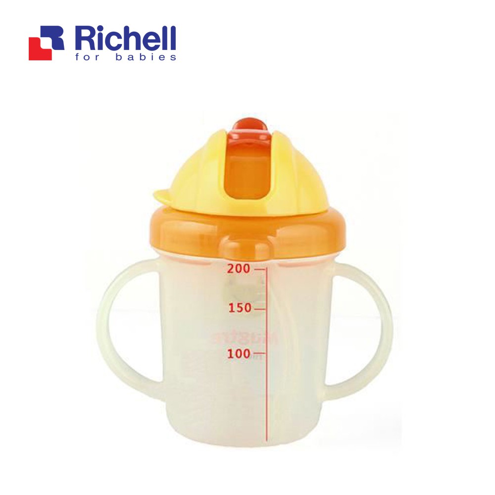 Cốc ống hút Richell Mugtre 200ml | Shopee Việt Nam