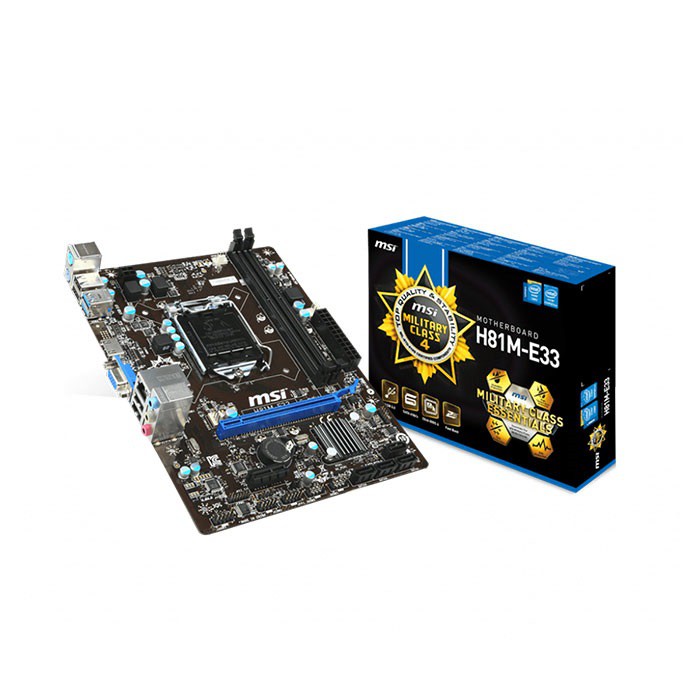 Mainboard MSI H81M-E33 Chính Hãng | Shopee Việt Nam