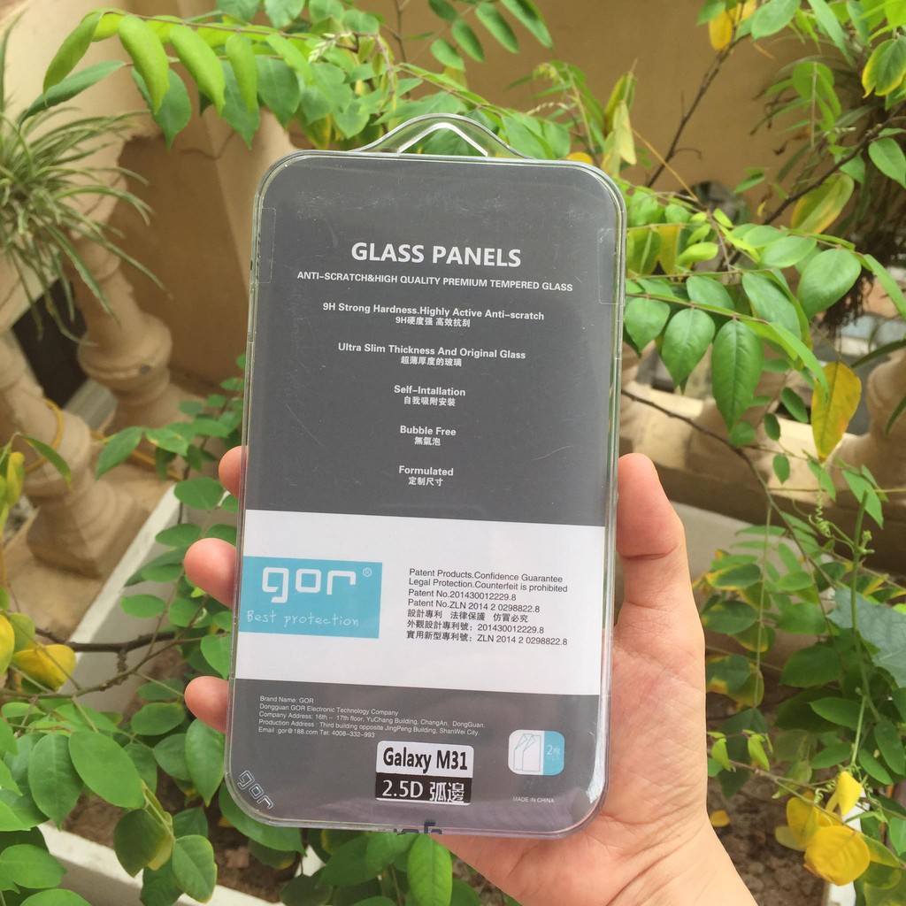 Bộ 2 Kính cường lực Samsung Galaxy M31 chính hãng Gor trong suốt (2 ...