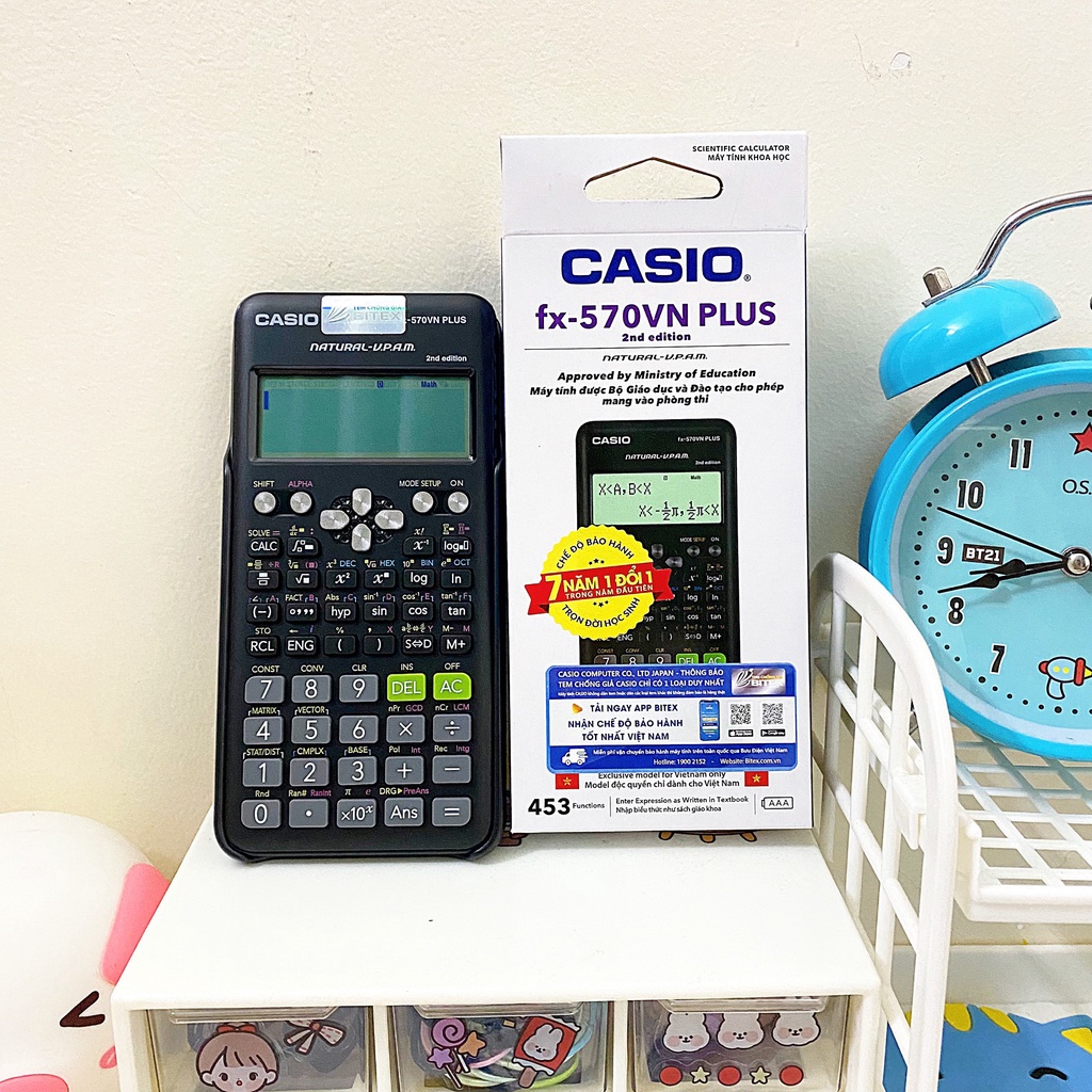 Máy tính Casio FX 570VN Plus New 2nd Edition – 7 Năm Bảo Hành Chính ...