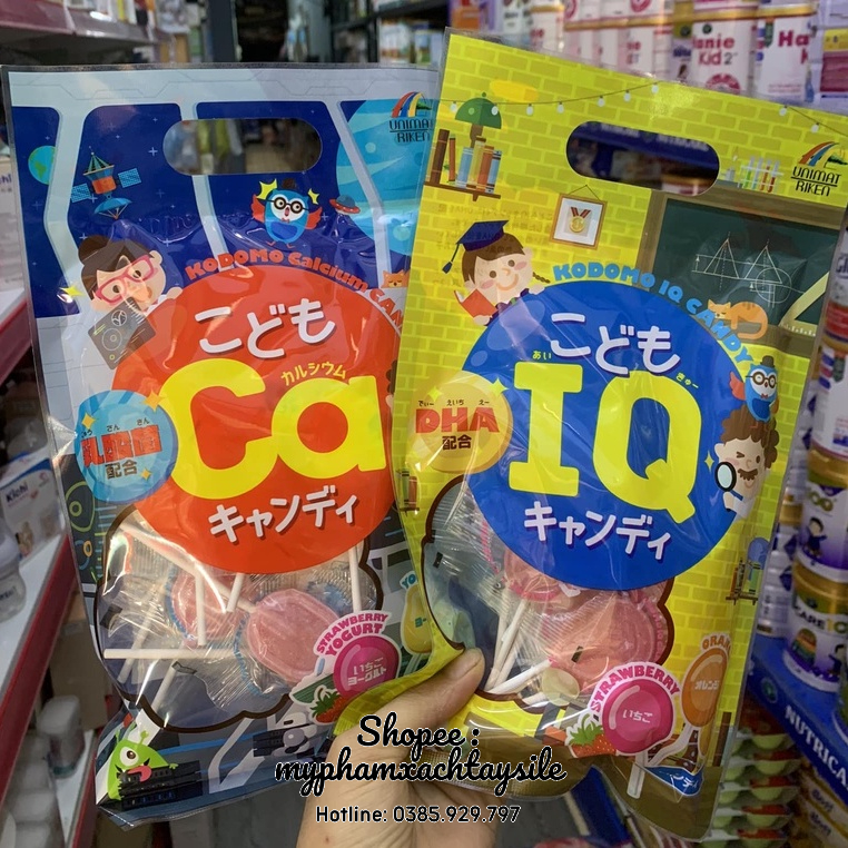 Kẹo Mút Trái Cây Kodomo Iq Candy Unimat Riken Bổ Sung Canxi Dha Nhật Bản Shopee Việt Nam