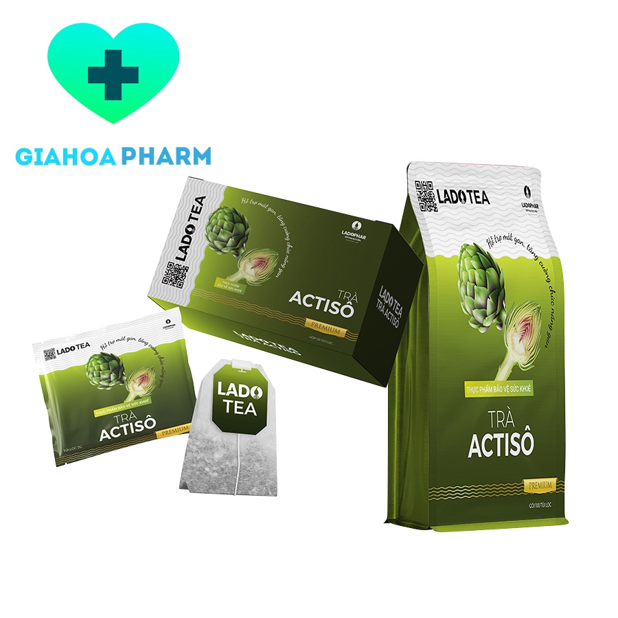 Trà Actiso / Atiso túi lọc Đà Lạt Ladophar (Lado Actiso / Ladotea) giúp ...