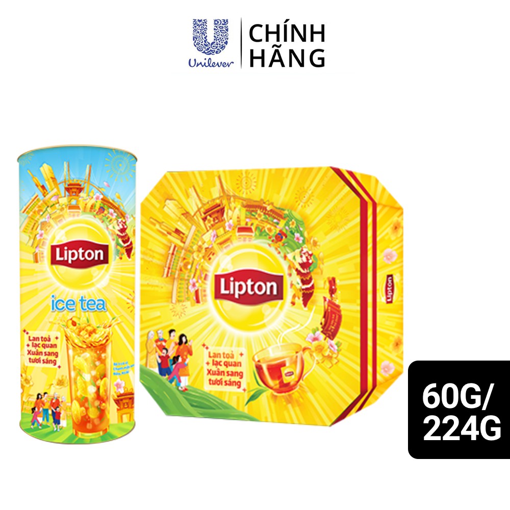 [HC GIFT] Hộp Quà Tết Lipton 60G/ 224G - Giao ngẫu nhiên | Shopee Việt Nam