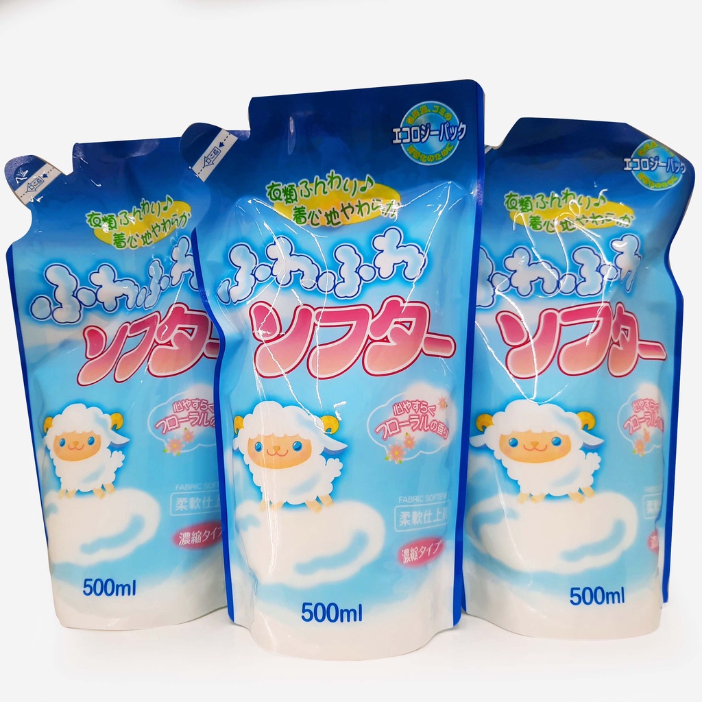 NƯỚC XẢ LÀM MỀM VẢI FUWA FUWA 500ml HƯƠNG HOA DỊU MÁT (TÚI REFILL ...