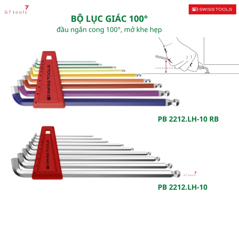 Bộ Lục Giác Allen Key PB Swiss Tools 100° Dễ Thao Tác Trong Không Gian ...