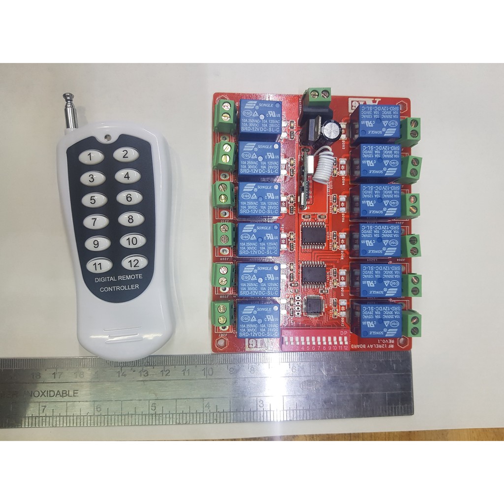 Bộ Điều Khiển RF 12 Relay 12V RXB12 315MHz | Shopee Việt Nam