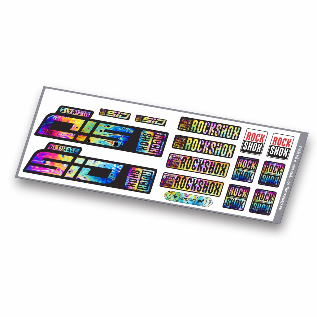 Tem decal dán phuộc xe đạp địa hình Rockshox SID Ultimate 2021 - OIL ...
