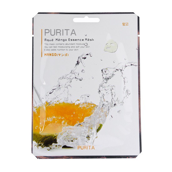 Mặt nạ dưỡng ẩm chiết xuất trái xoài Purita - 22g | Shopee Việt Nam