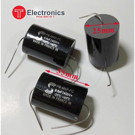 TỤ PHÂN TẦN LOA 6,8MF 400V-BỘ 2 CÁI | Shopee Việt Nam