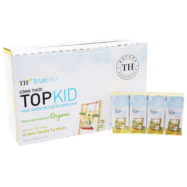 TH true MILK Thùng Sữa Công thức TOPKID hoàn toàn từ sữa tươi Organic ...