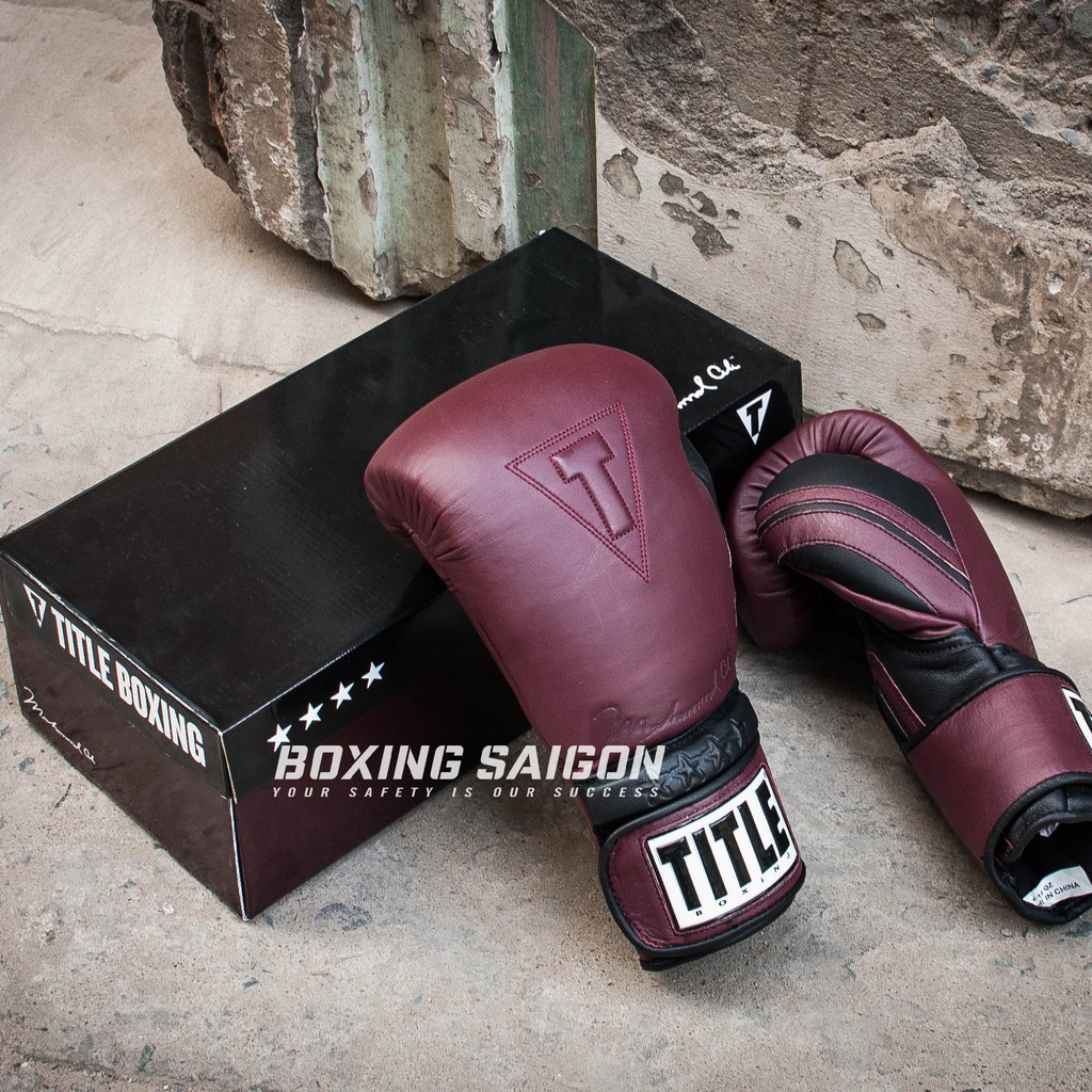 Găng Tay Boxing Title Ali Authentic Leather Bag Gloves | Shopee Việt Nam