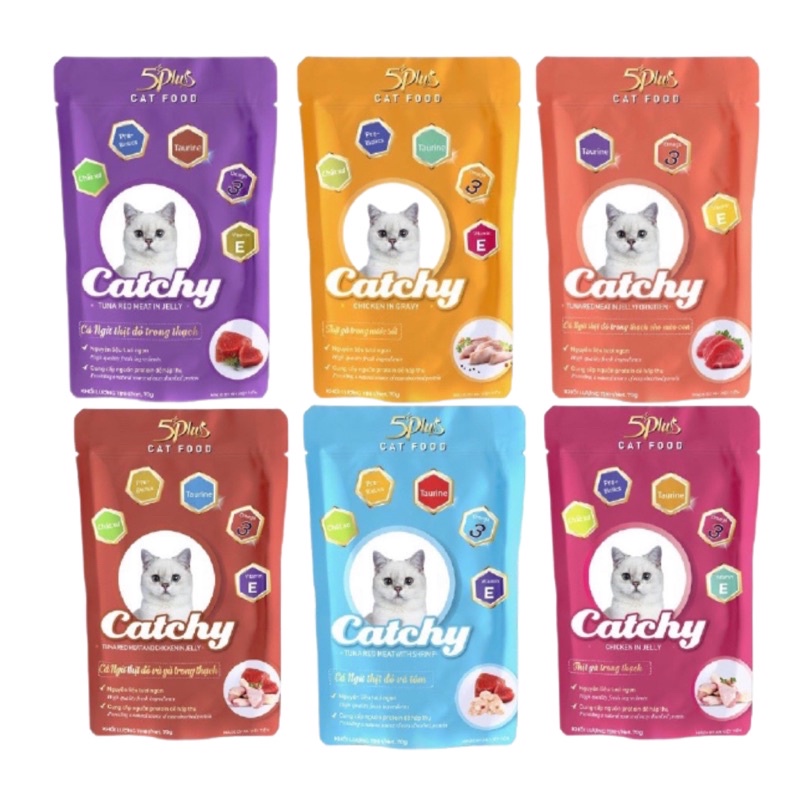 Pate Catchy Cho Mèo Gói 70g - Pate Cho Mèo Cao Cấp | Shopee Việt Nam