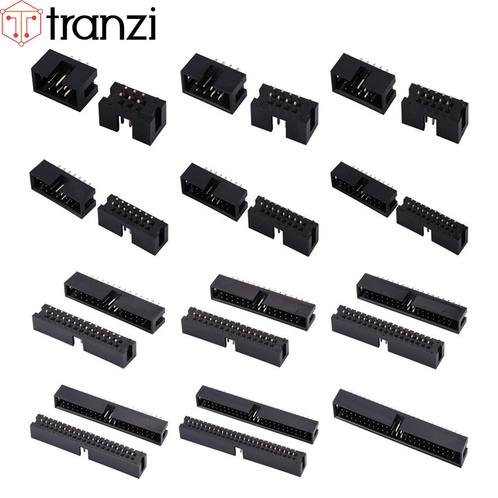 Giắc cắm header 2.54mm IDE IDC DC3 2x3P 2x4P 2x5P 2x6P 2x7P 2x8P 2x9P 2x10P 2x12P 2x13P 2x15P ...
