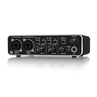 Behringer U-PHORIA UMC202HD - Sound card thu âm 48V, 2 in, 2 out, chất ...