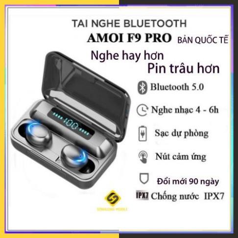 [HÀNG CHÍNH HÃNG] Tai nghe true wireless AMOI F9 Pro Max 2021 | nút cảm ứng | Bluetooth 5.0 ...