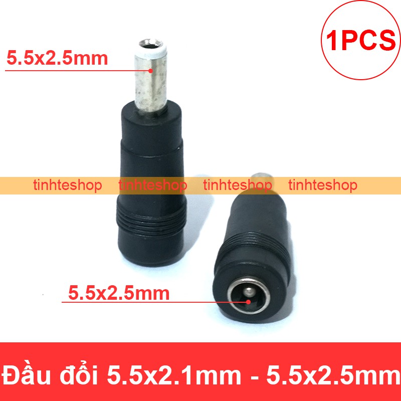 Đầu đổi nguồn 5.5x2.1mm sang 5.5x2.5mm - Rắc chuyển nguồn chân tròn 5 ...
