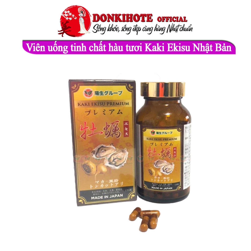 Viên uống tinh chất hàu, tinh chất hàu tươi Kaki Ekisu Nhật bản 120 ...