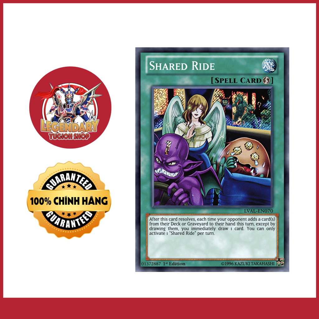 [Thẻ Bài Yugioh Chính Hãng] Shared Ride | Shopee Việt Nam