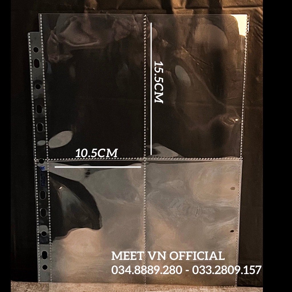 Sheet Card MeeT - MeeT YX Chính Hãng Size A4 Chính Hãng , Sheet Card 4 ô Đựng Photo Live ...