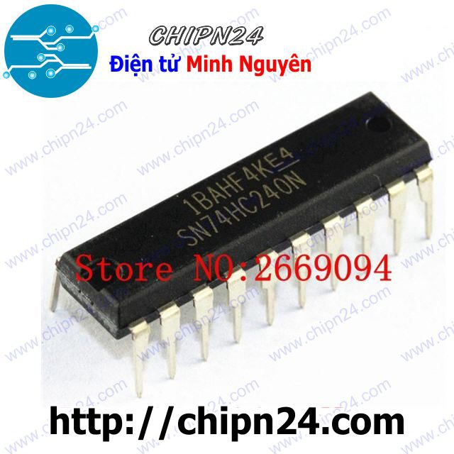 [1 CON] (DIP) IC 74HC240 DIP-20 (SN74HC240 74240) | Shopee Việt Nam