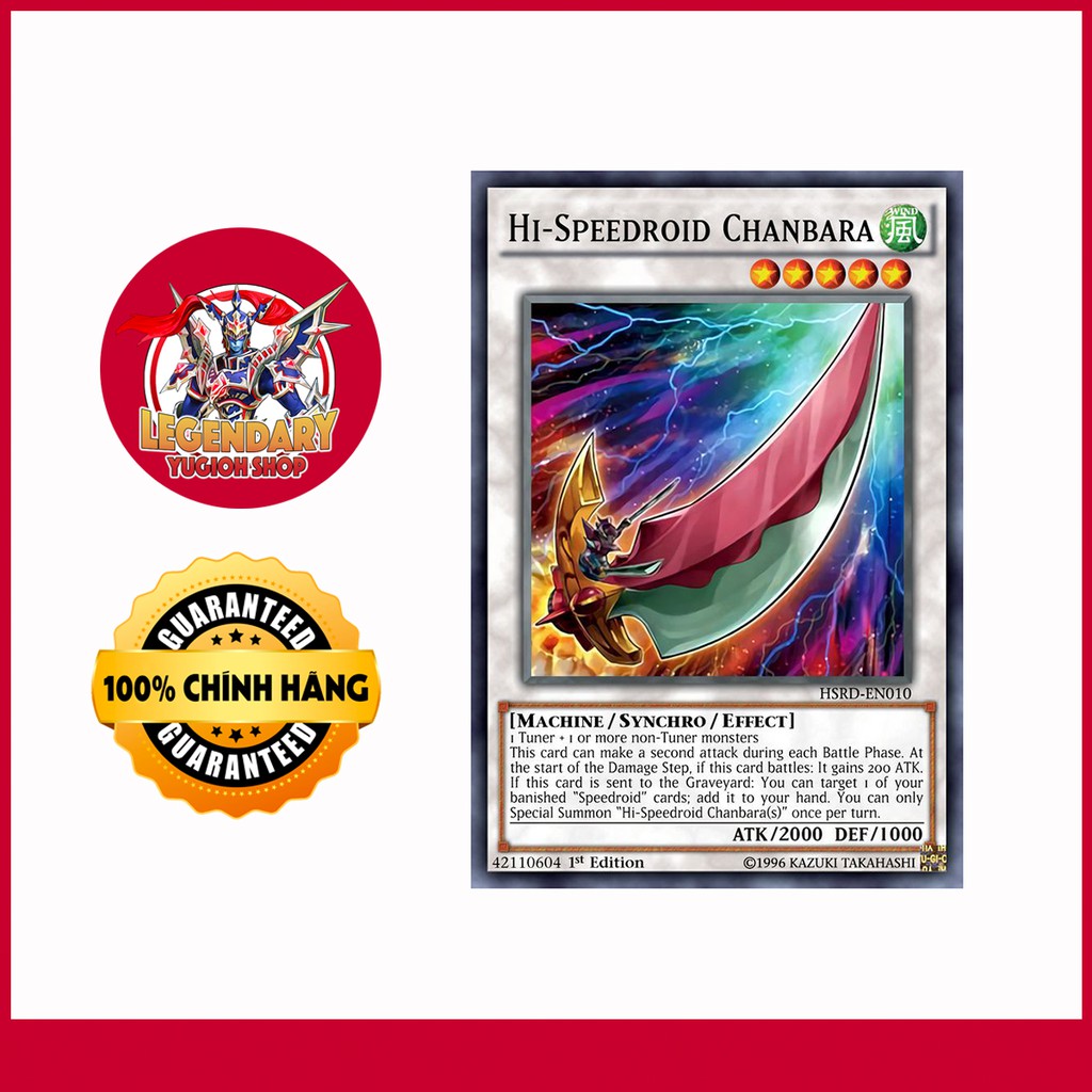 [Thẻ Bài Yugioh Chính Hãng] Hi-Speedroid Chanbara | Shopee Việt Nam