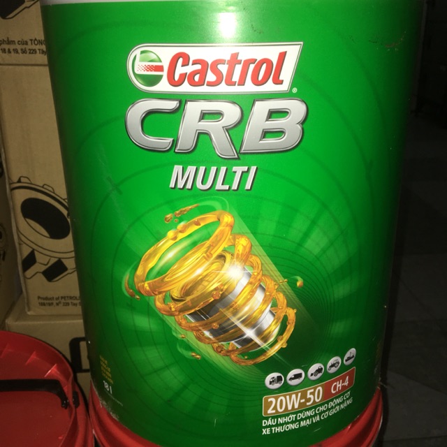 Nhớt Castrol CRB MULTI 20w50/18l CH-4 | Shopee Việt Nam