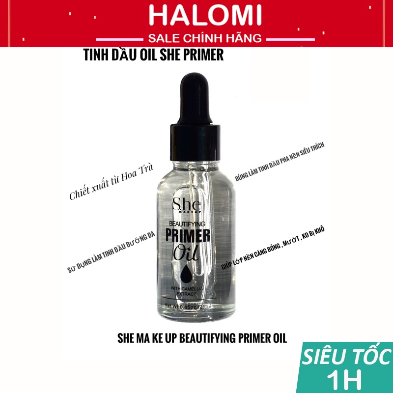 Tinh dầu She Oil Primer Mix trộn kem nền 25ml chuyên dùng pha nền ...