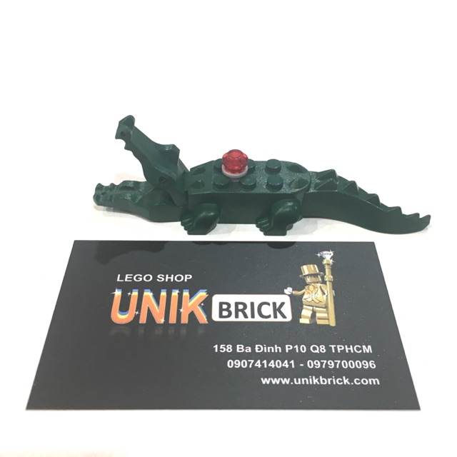 Lego UNIK BRICK Crocodile Alligator - Cá xấu xanh lá đậm trong City ...