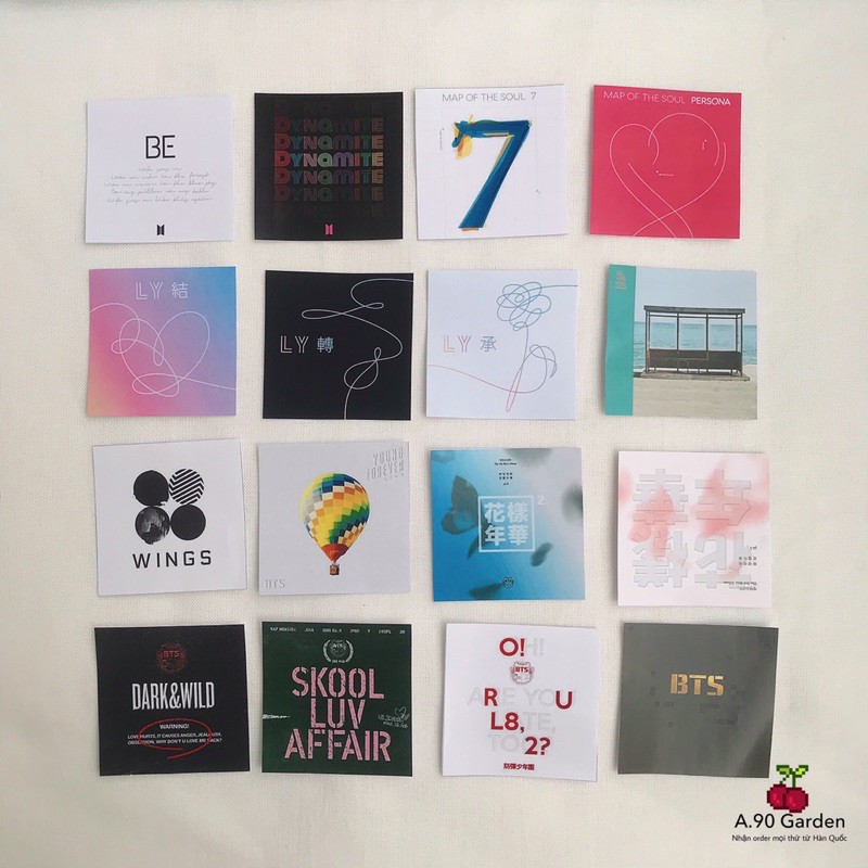 Sticker album BTS- trọn bộ từ khi debut | Shopee Việt Nam