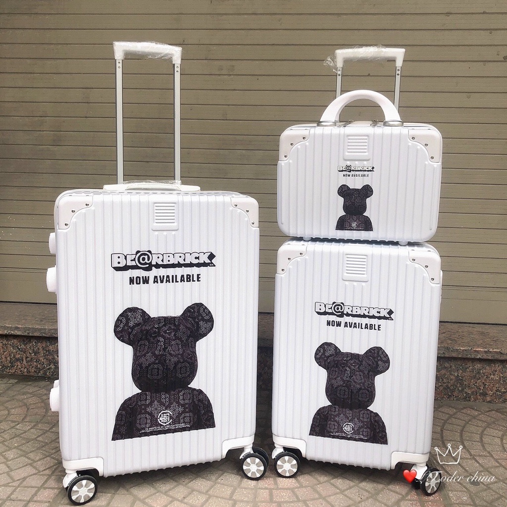 Vali du lịch cartoon Gấu BearBrick | Shopee Việt Nam