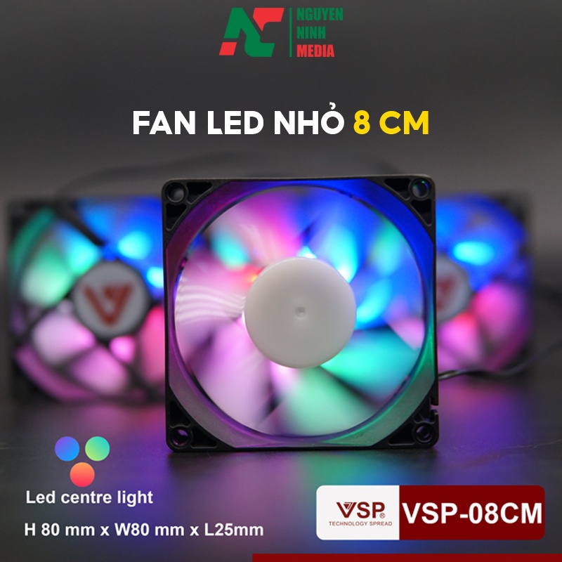 Fan LED VSP Mini 8cm VSP-08CM - Hàng Chính Hãng | Shopee Việt Nam