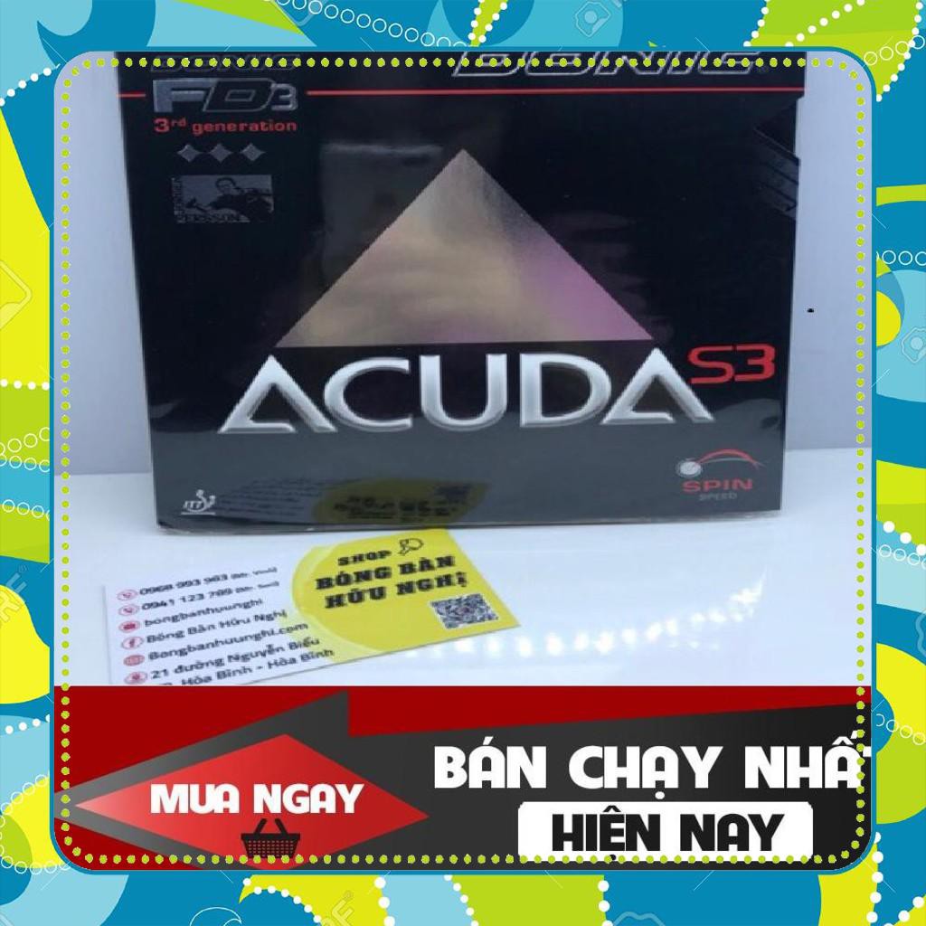 Mặt Vợt Bóng Bàn Acuda S1 S2 S3 Speed Spin và ConTrol Giá Rẻ | Shopee ...