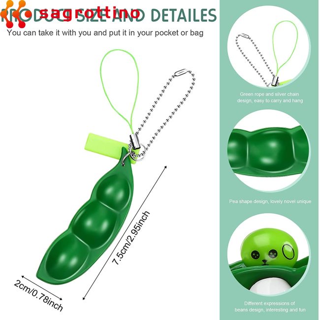 HOG Pea Poppers Toy Funny Facial Expression Release Stress Anxiety ...