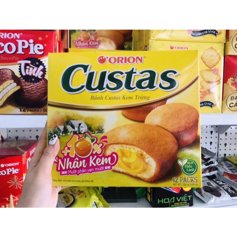 Bánh CUSTAS Kem Trứng 282g ( 12gói) | Shopee Việt Nam