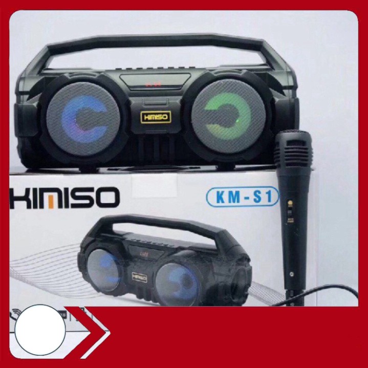 LỖ NẶNG Loa Sách Tay KiMiSo KM-S1 Kết Nối Bluetooth Có Đèn Led Kèm Micro Hát Karaoke LỖ NẶNG ...