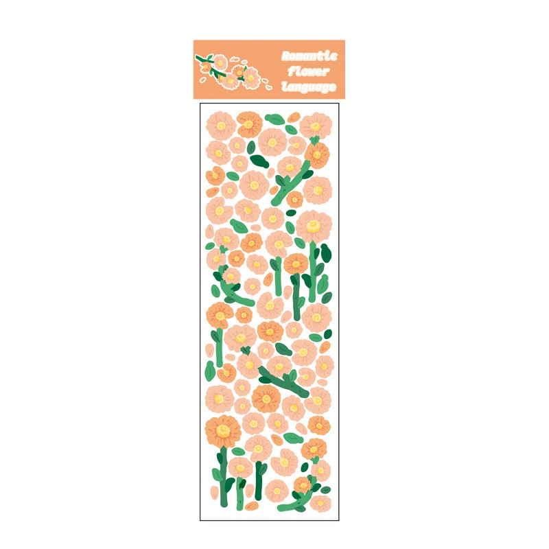 Hình Dán Stickers Hoa Cúc,Hồng Lấp Lánh nhiều chi tiết hoa nhỏ trang ...