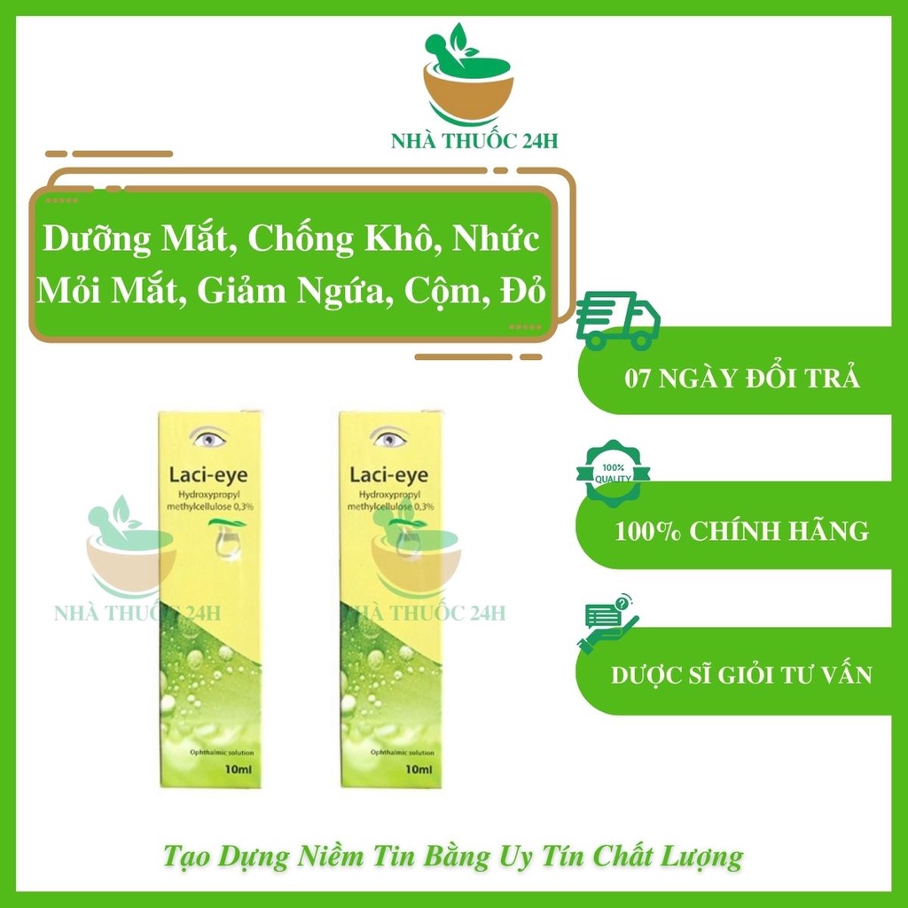 Dung Dịch Nhỏ Mắt Laci Eye 10ml Giúp Làm Dịu Mắt Do Khô Mắt, Cộm Mắt ...