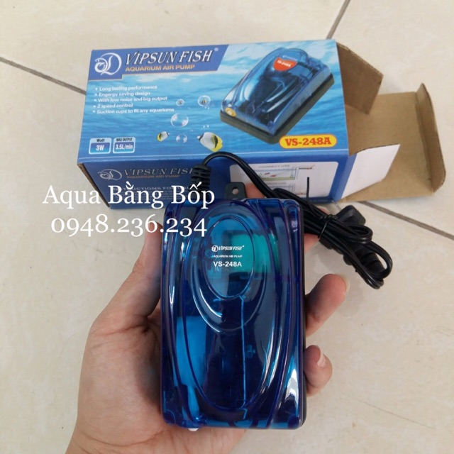 Sủi oxy bể cá 1 vòi Vipsun Fish VS-248A | Shopee Việt Nam