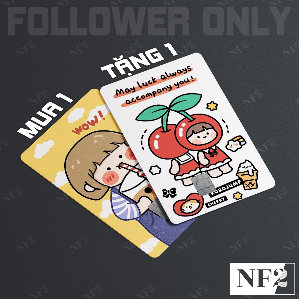 Miếng Dán Thẻ ATM, Chủ Đề RORO JUMP Cute, Skin Thẻ Ngân Hàng, Thẻ Xe ...