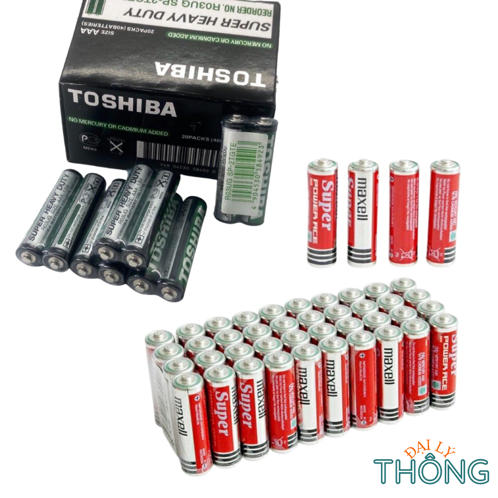 Pin MAXELL Super Power Ace (Lốc 4 Cục Đỏ)/Pin tiểu 3A (AAA) Toshiba ...