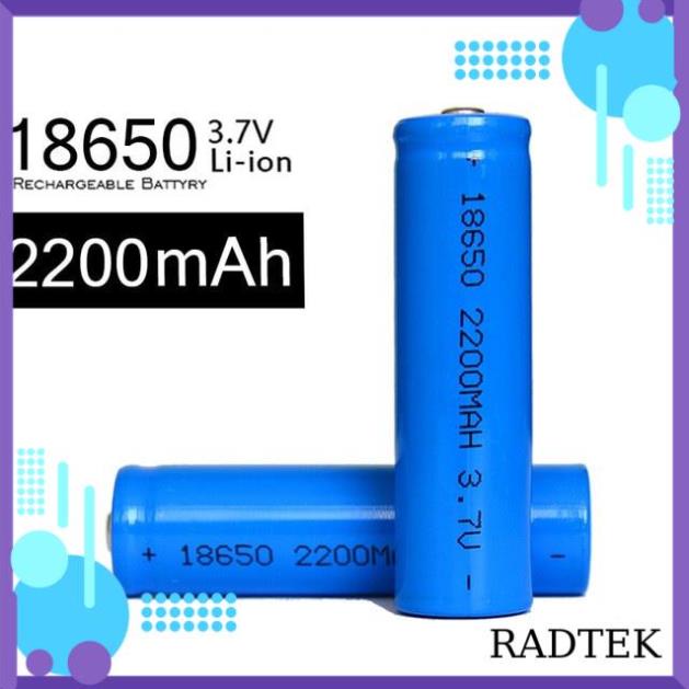 Pin sạc 18650 LSY công suất thực 2200Mah cho box sạc, đèn pin đội đầu ...